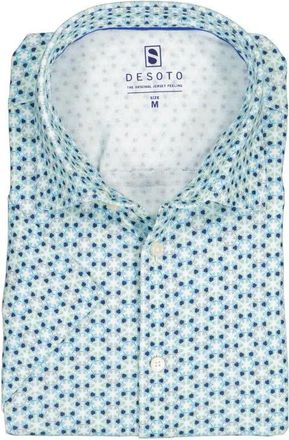 DeSoto Herren Hemden blau gemustert