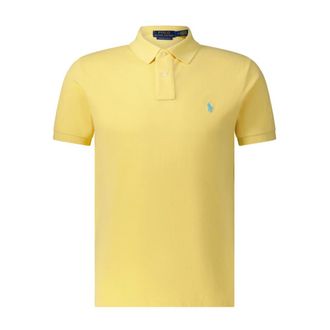 Polo Ralph Lauren Individuell angepasstes Slim-Fit Poloshirt - - Tops - Herren - Gelb - 2XL