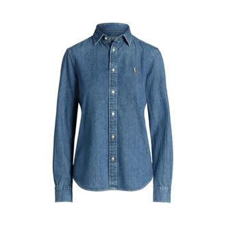Ralph Lauren Femme, Blouses et Chemises, Bleu, Taille: 34 FR Chemise en jean coupe slim