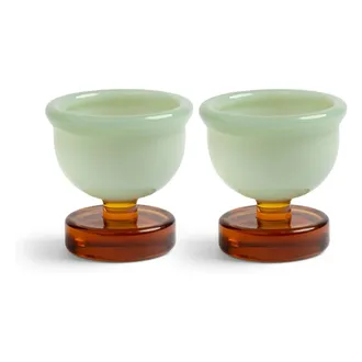&Klevering Coquetiers en verre Cantine - Set de 2 &Klevering