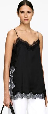 Arket Tr&auml;gertop Mit Spitze -Schwarz