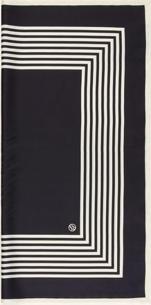 lescarf Lescarf Seidentuch schwarz