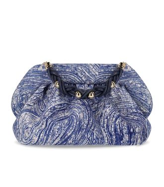 Themoir&egrave; POCHETTE BIOS PORRIDGE PRINT DEEP OCEAN THEMOIR&egrave;