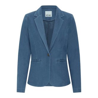 Ichi Kate Denim Blazer - - Jackets - Damen - Blau - S