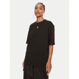 adidas T-Shirt Essentials Boyfriend IY7321 Schwarz Oversize