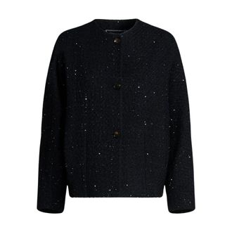Kiton Damen, Strickwaren, Schwarzk, SGr&ouml;&szlig;e