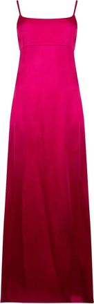 Max Mara robe longue à encolure carrée - Rose