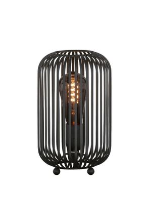 Sch&ouml;ner Wohnen Kollektion Tischleuchte Cage, Schwarz, Sand, Metall, 25 cm, Schnurschalter, Lampen & Leuchten, Innenbeleuchtung, Tischlampen, Tischlampen