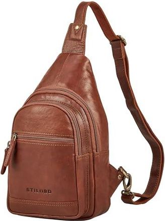 STILORD Torino Sac Poitrine Homme Cuir Styl&eacute; Crossbody Bag - Sacoche Bandouli&egrave;re Homme Cuir V&eacute;ritable &agrave; Porter pour Tablette 8,3 Pouces Antivol Voyage et le Q