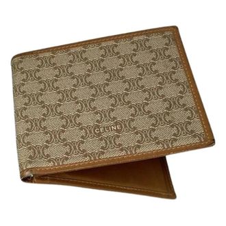 Celine Portefeuille en cuir Pre-owned - Homme - Pre-owned - Beige - Taille: ONE Size