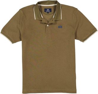 La Martina Herren Polo-Shirt grün Baumwoll-Piqué