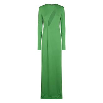 Tom Ford Lang&auml;rmliges Abendkleid mit Schlitz vorne - - Dresses - Damen - Gr&uuml;n - S