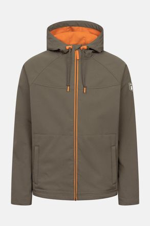 Derbe Derbe &Uuml;bergangsjacke Isleby Herren Braun Orange Softshell