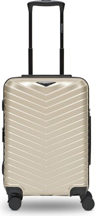 Redolz Ultra-leicht Hartschalen Kabinen-Koffer | Kleiner Cabin-Trolley Shiny Oberfläche 37 x 24 x 55 cm | mit Dehnfalte 3 cm erweiterbar nur 2,8 kg | 4 Doppe