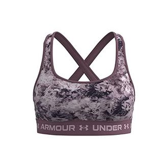 Under Armour Femmes Soutien-Gorge Crois&eacute; Brassi&egrave;re De Sport Ash Prune M