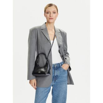 Calvin Klein Handtasche Calvin Klein Emblm Hw Lthr Mini LV04F3263G Schwarz