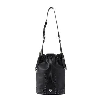 Pinko Bucket Mini Patch - - Bags - Damen - Schwarzk - ONE SIZE