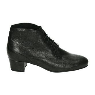Durea Schwarze Niedrige Absatz Nubuk Stiefel - - Shoes - Damen - Schwarzk - 38 EU