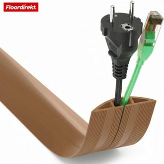 Floordirekt Boden-Kabelkanal Cable Guard Braun L&auml;nge: 30 m