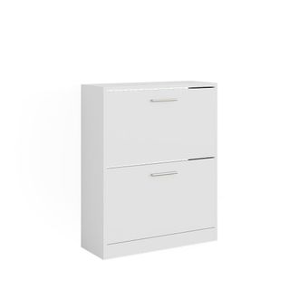 Vicco Schuhschrank Gizmo, Schuhregal, Weiß, 59 x 72.5 cm 2 Fächern