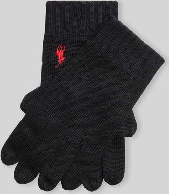 Polo Ralph Lauren Fingerhandschuhe aus Wolle mit Logo-Stickerei