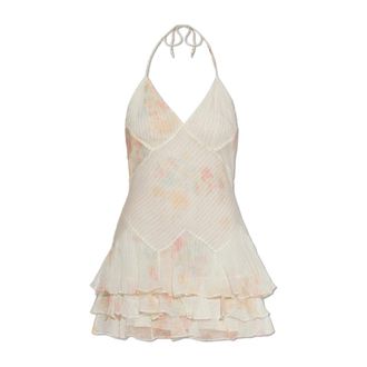 LoveShackFancy Adrinette Kurzarmkleid - - Dresses - Damen - Beige - XS