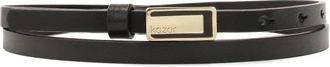 Kazar Schmaler Lederg&uuml;rtel mit Plattenverschluss - - Accessories - Damen - Schwarzk - 90 CM