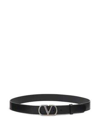 Valentino Garavani ceinture à détail VLogo 30 mm - Noir