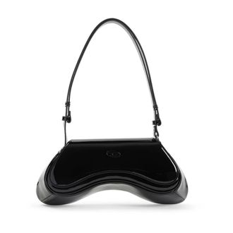 Diesel Femme, Sacs, Noir, Taille: ONE Size Sac bandouli&egrave;re en cuir verni