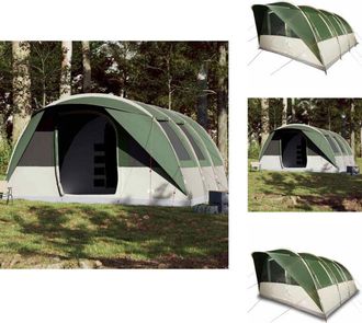 vidaXL Vidaxl - Tente familiale tunnel 7 personnes vert imperm&eacute;able - Tente Famille - Tente Camping - Tente Tunnel - Tente Imperm&eacute;able - Tente Verte