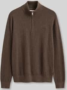 GANT Regular Fit Troyer aus Baumwoll-Woll-Mix