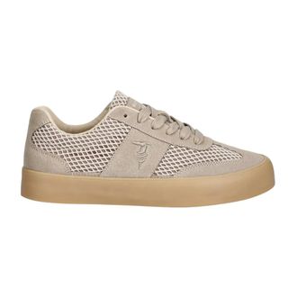 Trussardi Vulcanised Mesh and Leather Trainer - - Shoes - Damen - Beige - 41 EU