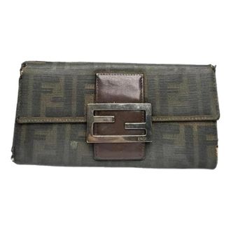 Fendi Pre-owned Vintage Leder Clutch - - Pre-owned - Damen - Braun - ONE SIZE