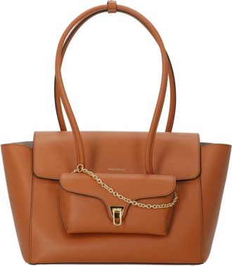 Coccinelle Femme, Sacs, Orange, Taille: ONE Size Double Beat Large