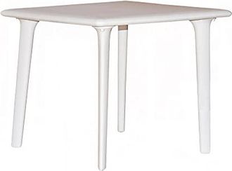 Resol New Dessa - Tisch, Kunststoff, 90 x 90 x 74 cm 90 x 90 x 74 cm weiß