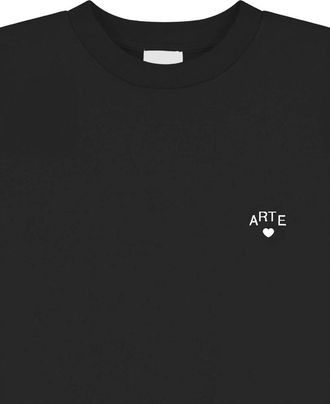 Arte Logo-Embroidered Sweatshirt - Black