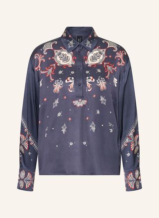 Marc Cain Blusenshirt Aus Satin blau