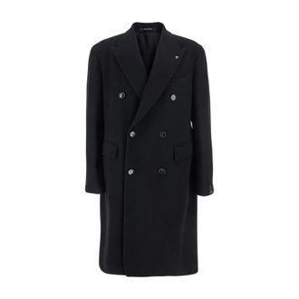 Tagliatore Londra Oversized Doppelreihiger Mantel - - Coats - Herren - Schwarzk - 2XL