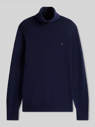 Tommy Hilfiger Regular Fit Rollkragenpullover aus Baumwoll-Kaschmir-Mix