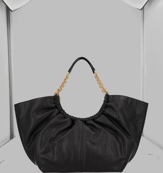 Michael Michael Kors Womens Tote Bag Indie Black Leather Shoulder