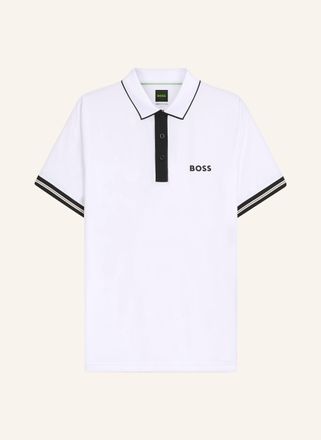 HUGO BOSS Funktions-Poloshirt Active Slim Fit weiss