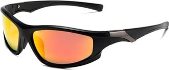 SHEEN KELLY Lunettes de soleil Y2K Trendy Oval Surround Polarised pour hommes femmes Fashion Unique Coloured Eyewear