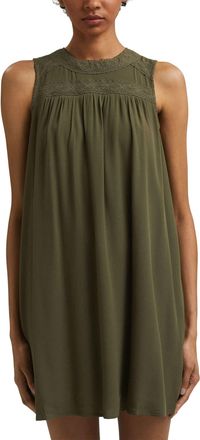 Esprit Damen 051CC1E308 Kleid, 350/KHAKI Green, 36