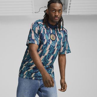 Puma Manchester City ftblSTATEMENT Retro-Trikot Herren, Kleidung, Blau, M