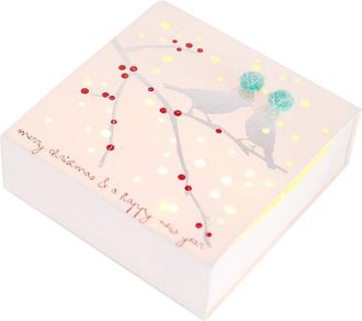 Good old Friends Winter Lichtbox V&ouml;gel, incl. Lichterkette 8x8x2,5 cm, Material:Pappe