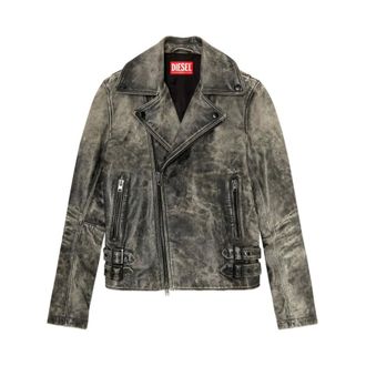 Diesel Homme, Vestes, Noir, Taille: S Giacca biker L-Eon