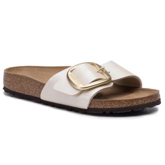 Birkenstock Pantoletten Birkenstock Madrid Big Buckle 1015279 Beige