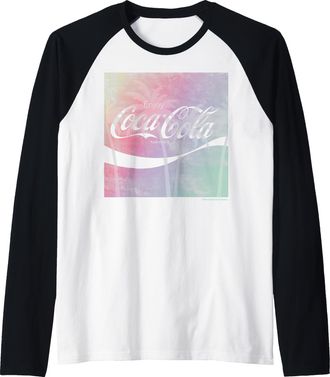 Coca Cola Ware Tropical Gradient Logo Raglan