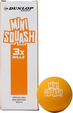 Dunlop Squash Bälle Mini Play, Kinder Alter 7-10 (3 Bälle)