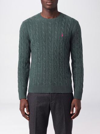 Polo Ralph Lauren Pull &agrave; col rond en laine et cachemire avec logo poney brod&eacute;